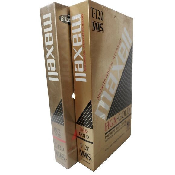 Maxell | Media | Maxell Vhs Blank Cassette Hgx Gold T 2 6 Hr Premium ...